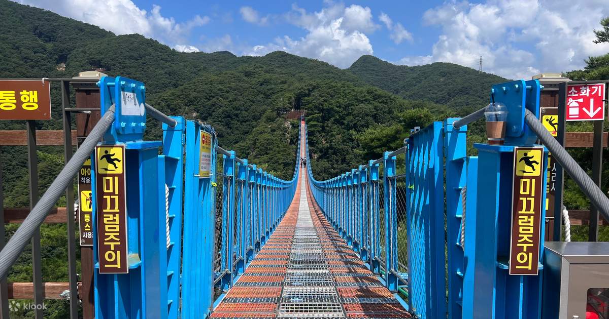 [Klook] Wonju Sogeumsan Mountain Grand Valley & Suspension Bridge&Sky ...